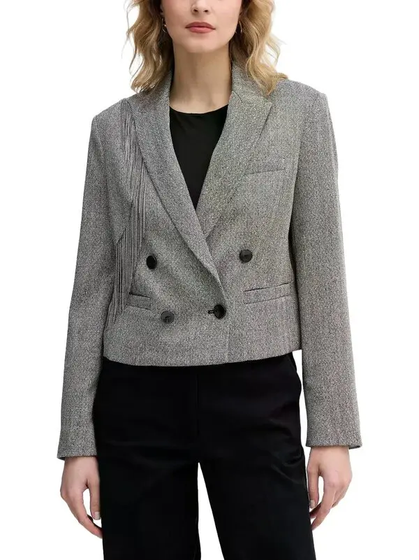 Sisley Herringbone Jacket - Grey