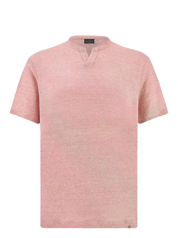 Paul & Shark Open-collar Jersey T-shirt - Pink