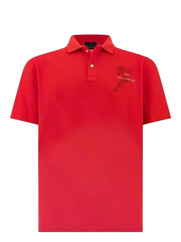 Paul & Shark Logo-detail Polo Shirt - Red