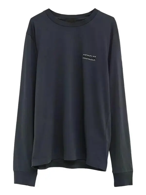 Moncler Logo Long-sleeve T-shirt - Blue