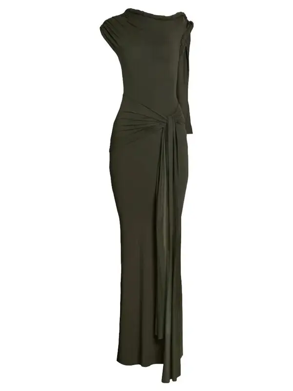 AXEL 113 Tiana Twisted Maxi Dress - Green