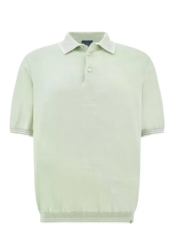 Paul & Shark Ribbed Polo Shirt - Green