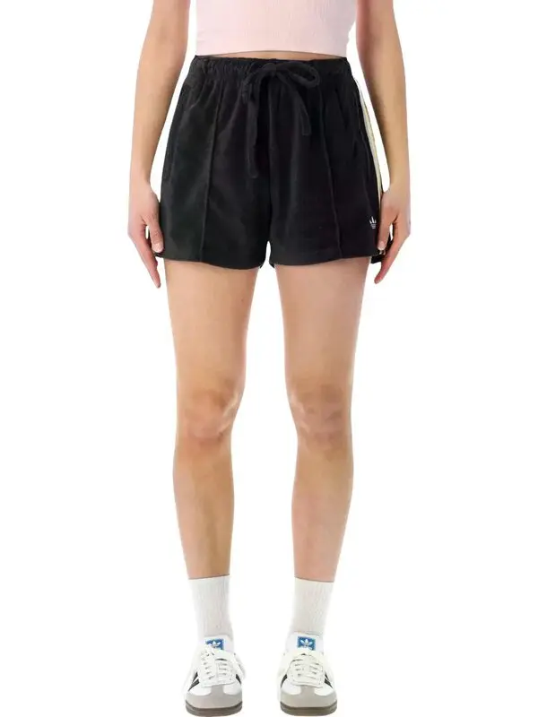 Adidas Striped Drawstring Shorts - Black