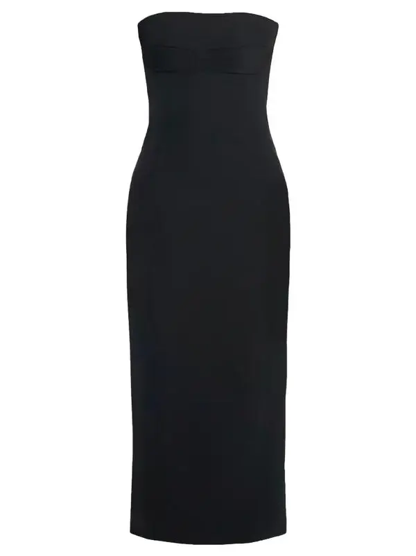 AXEL 113 Margot Strapless Midi Dress - Black