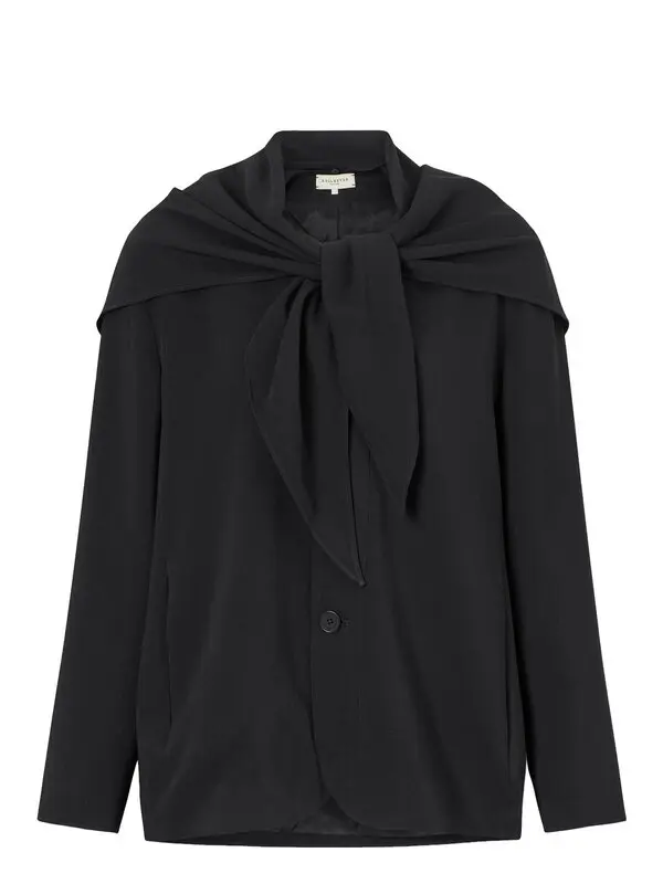 KALLMEYER Jamie Tie-detailed Cady Blazer - Black