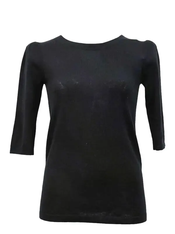 Valentino Garavani Quarter-sleeve Top - Black
