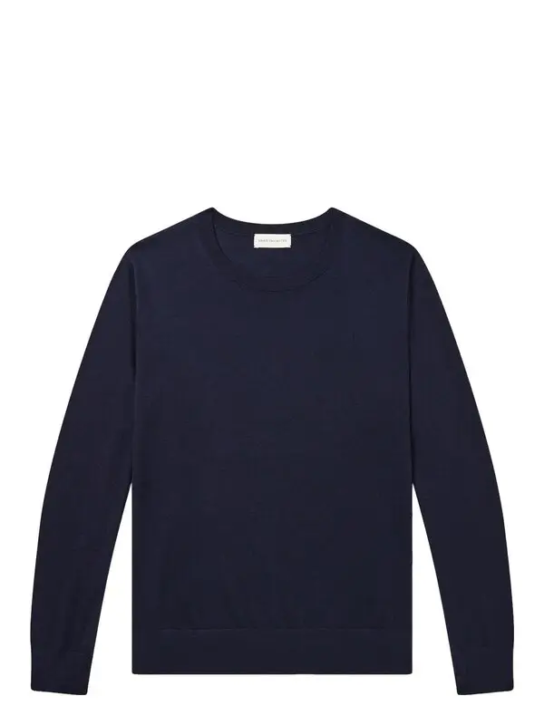 Dries Van Noten Merino Wool Sweater - Blue