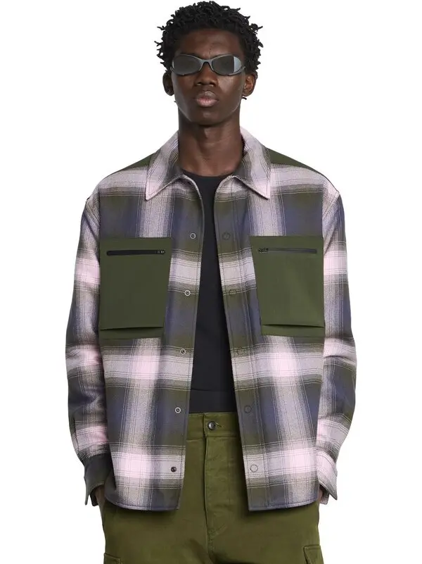 Canada Goose Threader Overshirt - Pink Khaki Plaid