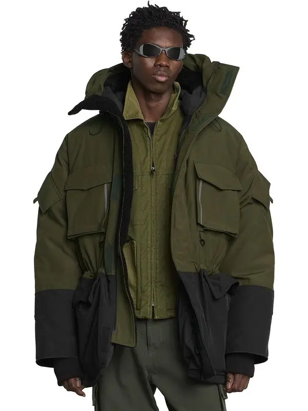 Canada Goose Thalix Colour Block Parka - Moss Khaki