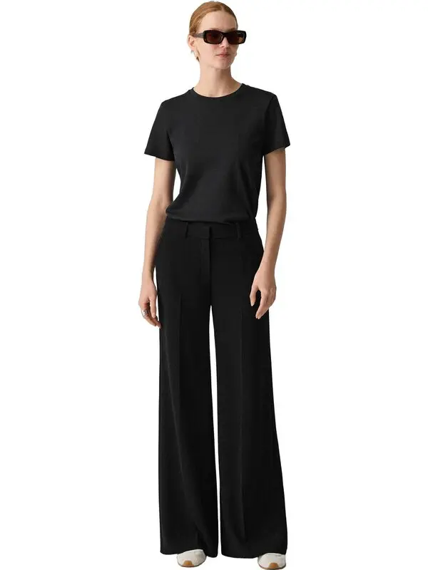 Theory Fluid Flare Pant - Black