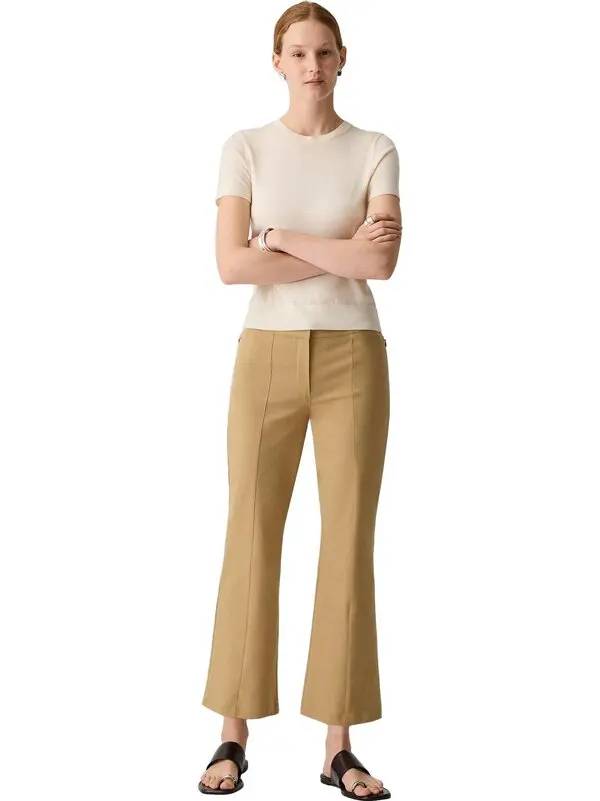Theory Seamed Kick Pant - Bright Khaki