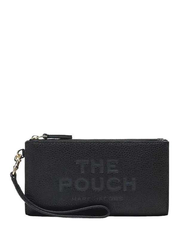 Marc Jacobs Grained Leather Wristlet - Black