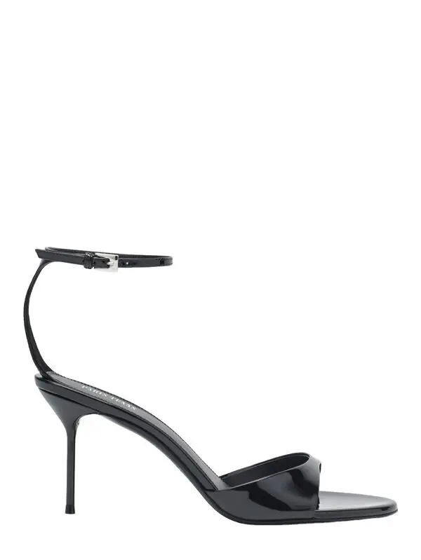 Paris Texas Lidia Patent Leather Sandal - Black