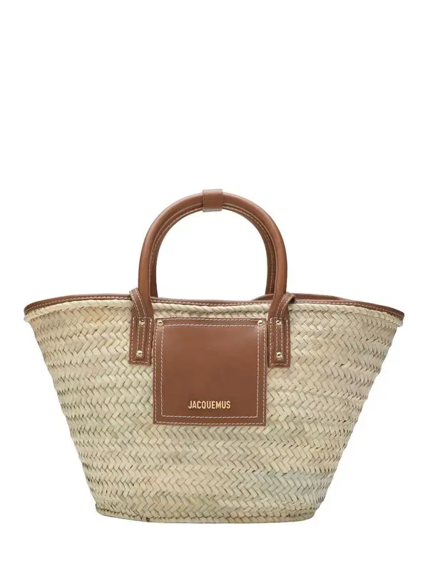 Jacquemus Le Panier Soli Raffia Bag - Brown