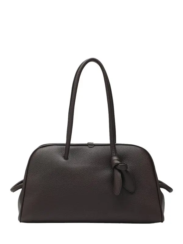 Jacquemus Turismo Leather Bowling Bag - Brown
