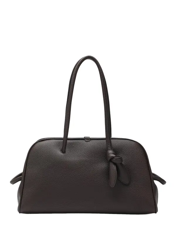 Jacquemus Turismo Leather Bowling Bag - Brown