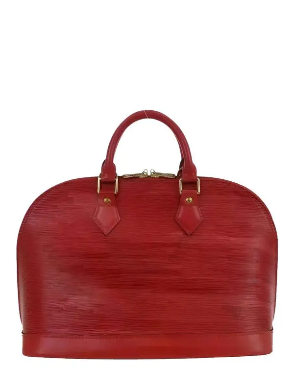 LOUIS VUITTON 1999 Alma Leather Top-handle Handbag - Red