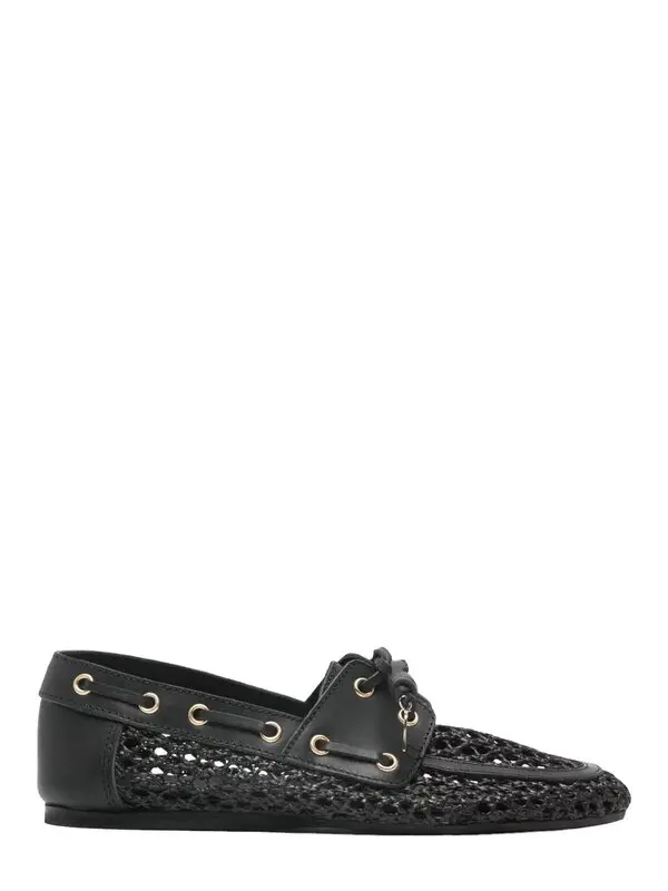ANCIENT GREEK SANDALS Woven Derby Shoes - Black