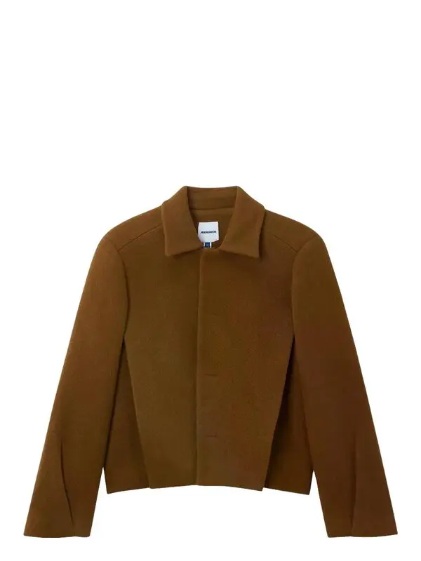 ADER ERROR Collared Buttoned Jacket - Brown