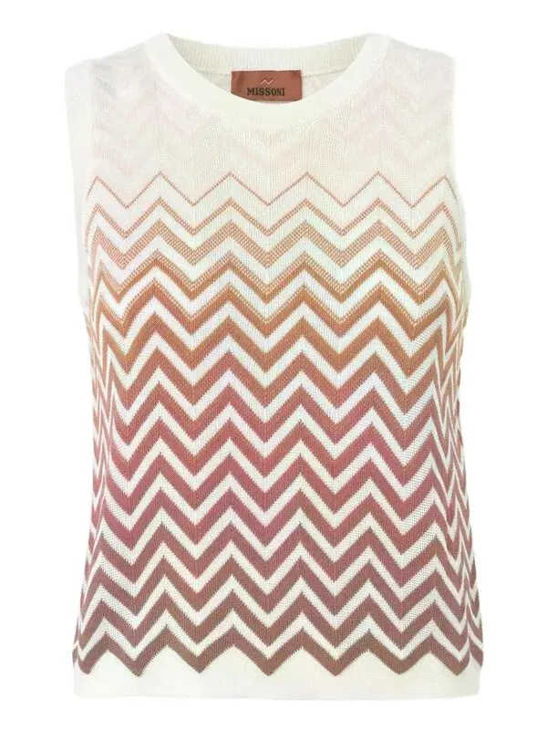 Missoni Zig-zag Top - White