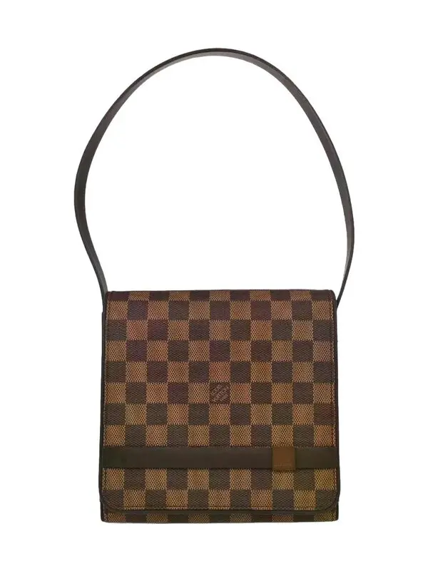 LOUIS VUITTON 2001 Mini Damier Tribeca Shoulder Bag - Brown