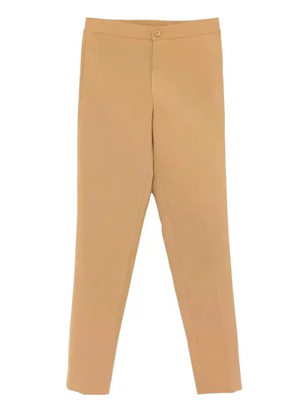 Sandro Jersey Trousers With Elasticated Waist - Neutrals