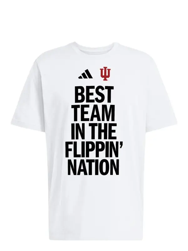 Adidas Indiana Hoosiers Football Refresh Ss Tee White - White / Multi