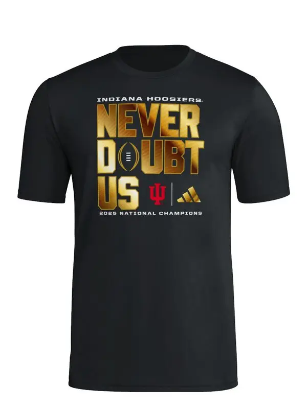 Adidas Indiana Hoosiers Short Sleeve Pregame T-shirt - Black / Multi