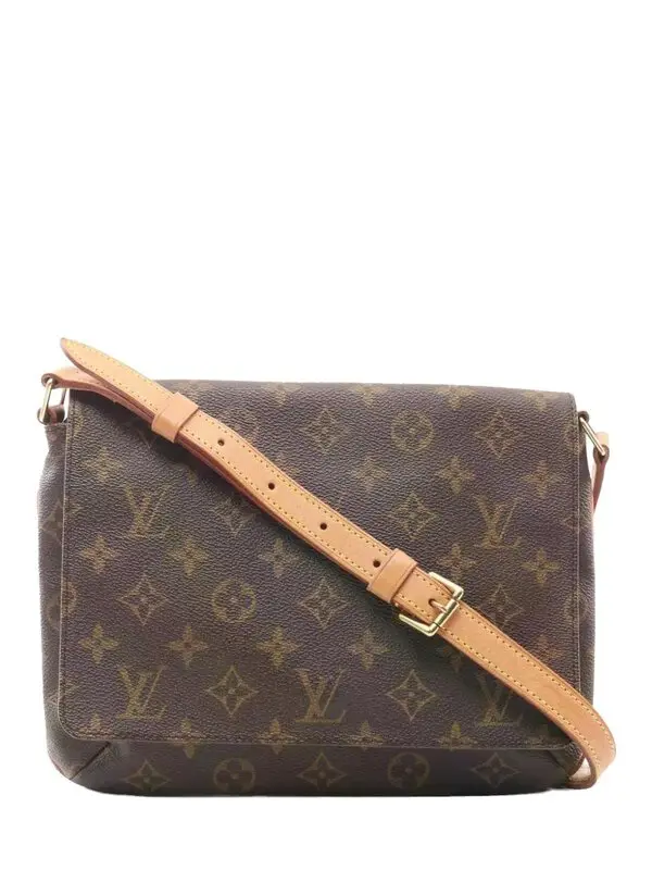 LOUIS VUITTON 2001 Monogram Musette Tango - Brown
