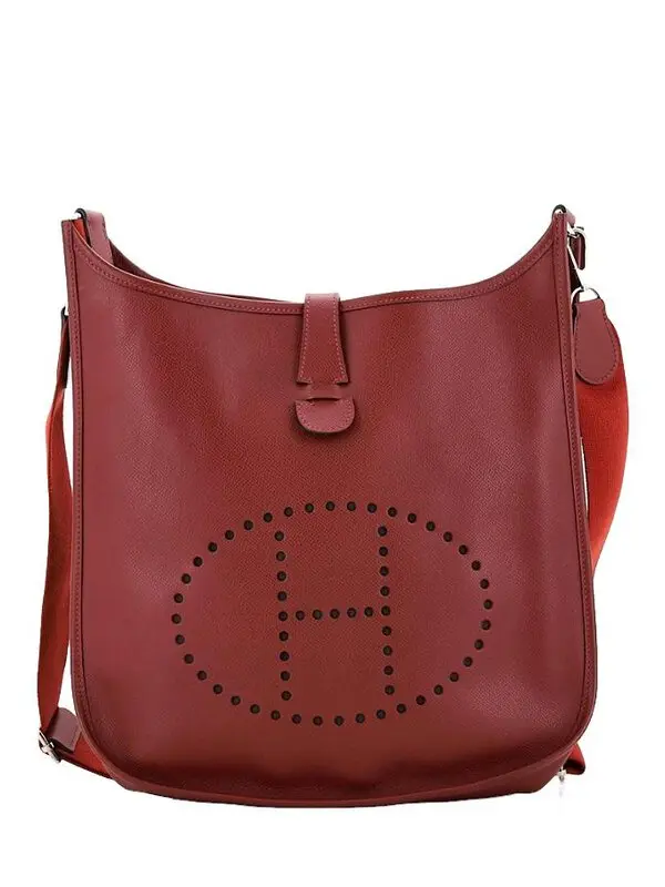 HERMES Pm Evelyne Bag Gen Iii Epsom - Red