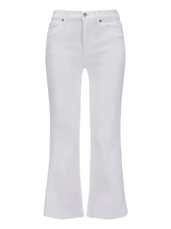 7 For All Mankind Cropped Dojo Jeans - White