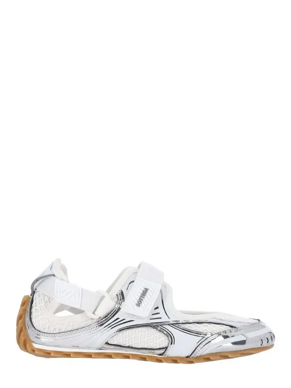 Bottega Veneta Mary Jane "orbit Flash" Sneakers - Silver