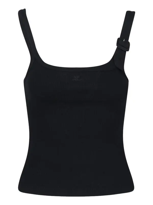 COURREGES Buckle 90s Tank Top - Black