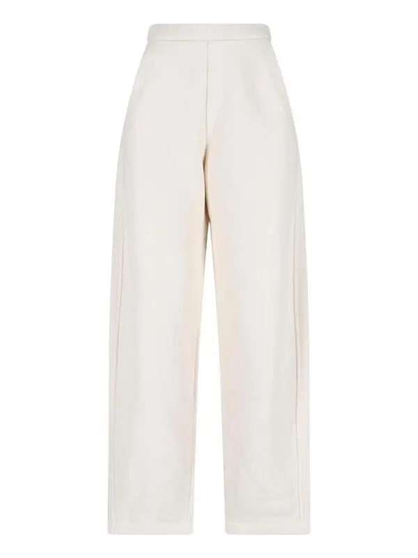 Max Mara Wide-leg Barrel Pants - Cream