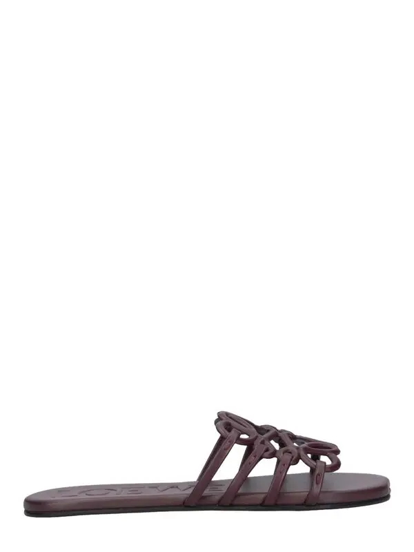 Loewe Anagram Petal Sandals - Red
