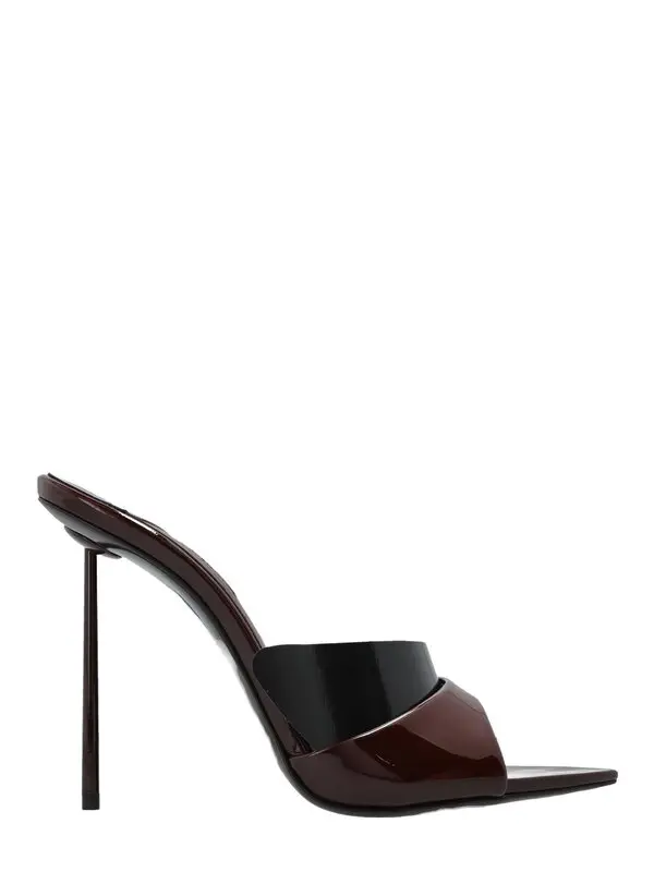 LE SILLA Bella Heeled Mules - Burgundy