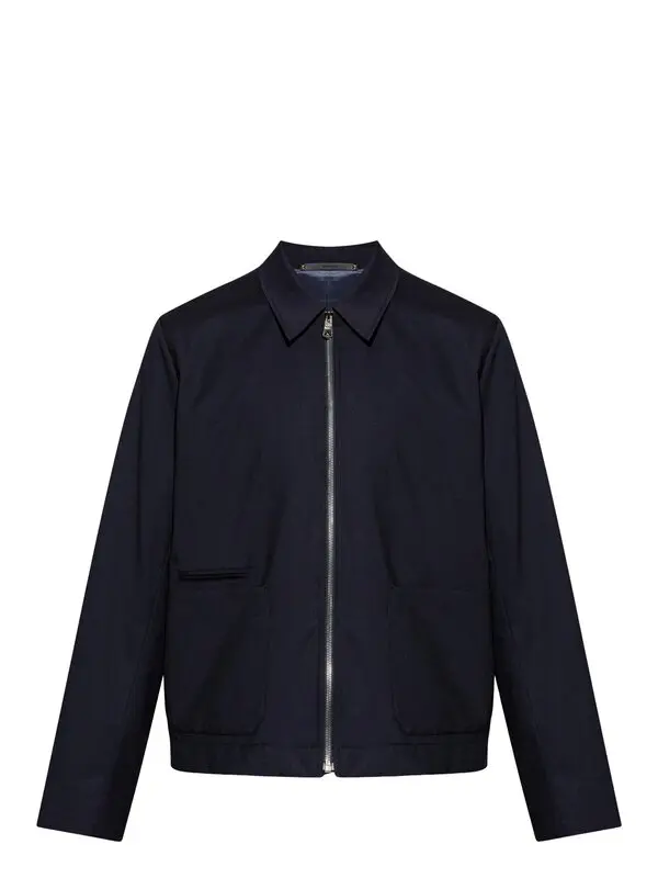 Paul Smith Collared Wool Jacket - Navy Blue