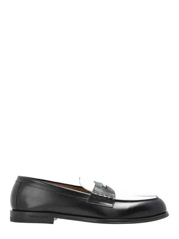 Dsquared2 Leather Loafers - Black
