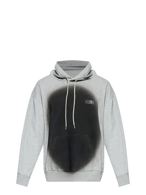 MAISON MARGIELA Hooded Sweatshirt With Print - Grey