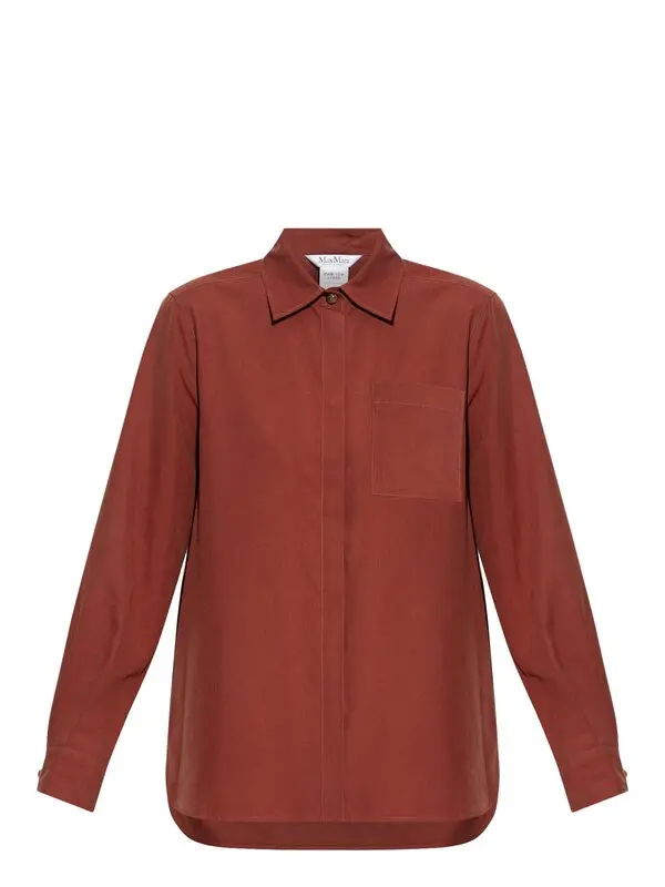 Max Mara Iamese' Silk Shirt - Brown