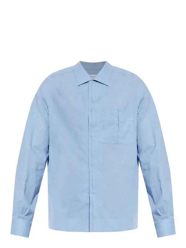 MAISON MARGIELA Shirt With Pocket - Blue