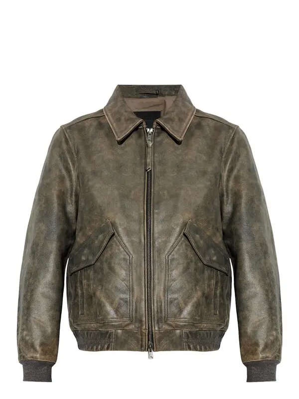 ALLSAINTS Marlando Leather Jacket - Brown