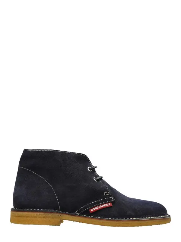 Dsquared2 Suede Ankle Boots - Navy Blue