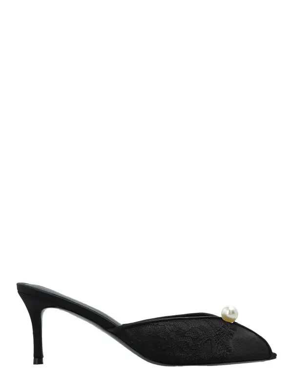 BLACK SUEDE STUDIO Debby70 Heeled Mules - Black