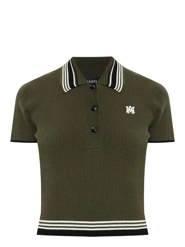 Amiri Wool Polo - Green