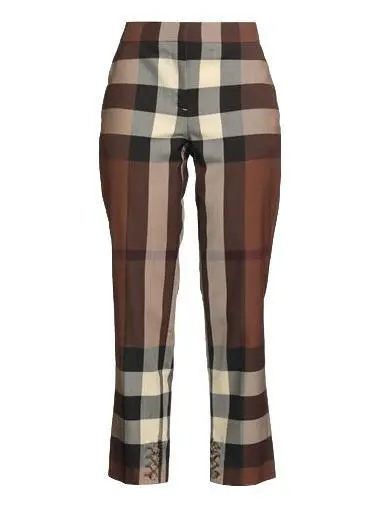Burberry Tapered Signature Print Twill Pants - Brown