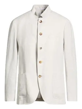 Boglioli Blazer In Light Linen - Grey
