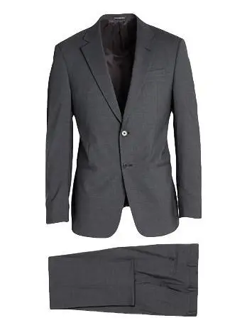 Emporio Armani Suit Charcoal Size Virgin Wool, Elastane - Grey