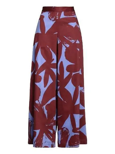 Liviana Conti Woven Wide Leg Pants - Red
