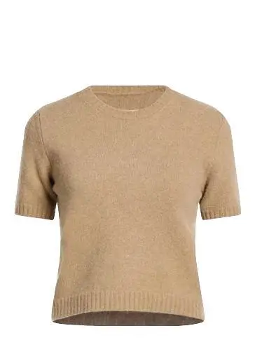 MAISON MARGIELA Wool Short Sleeve Sweater - Beige